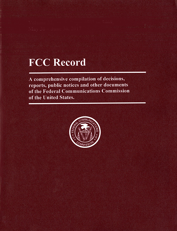 Vol 39 Issue 14; Federal Communications Commission Record | U.S ...