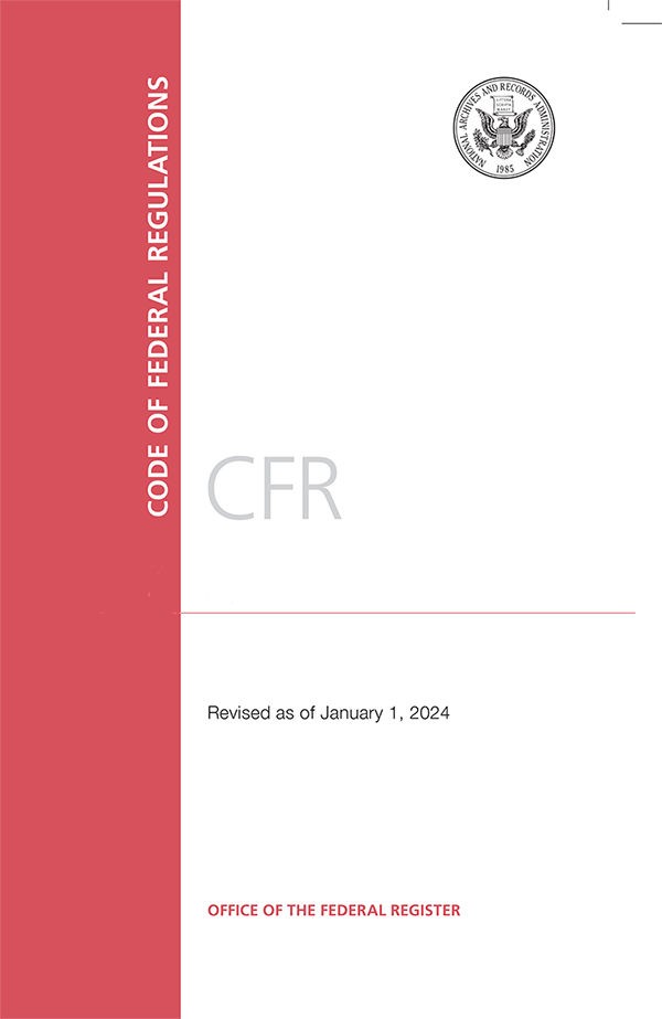 CFR Title 36 Pts. 300-end ; Code Of Federal Regulations (2024) | U.S ...
